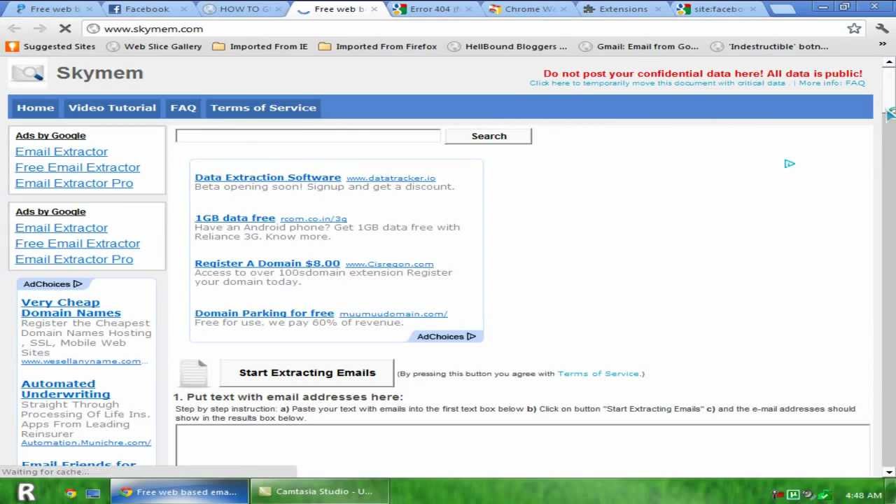 how to get thousands of genuine emails for free - YouTube
