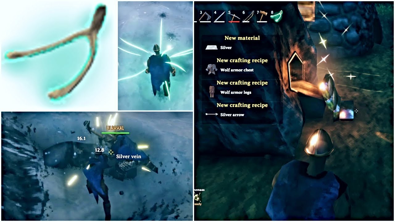 Valheim: Finding Silver Deposit With Wishbone & New Silver Metal Recipe ...