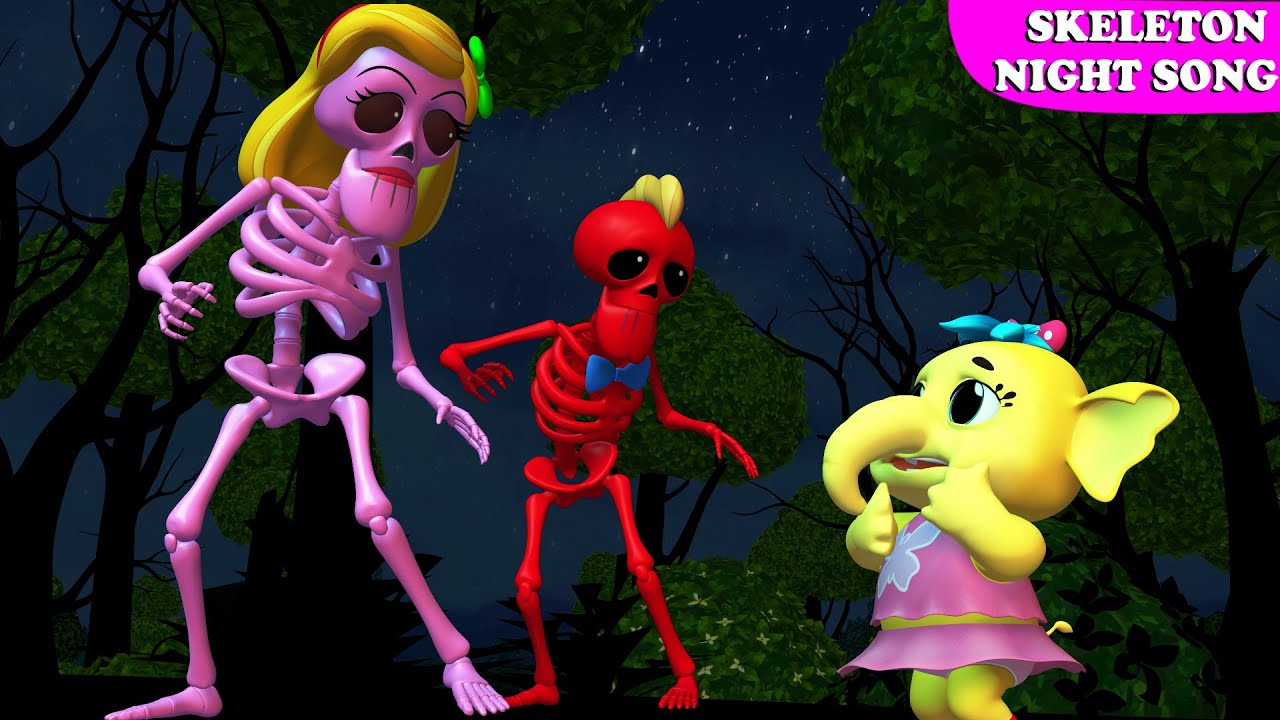 Skeleton Night Song, Hickory Dickory, Baby Dino + More Nursery Rhymes ...