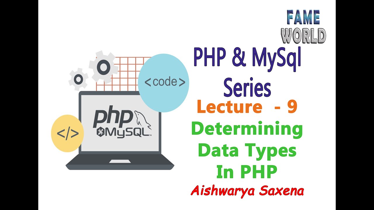 Lecture 9 Determining Data Types In Php Php And Mysql Series Youtube