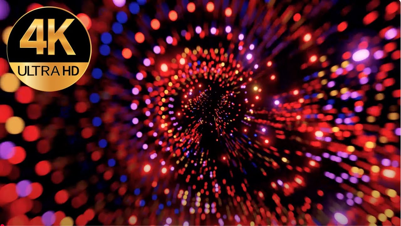 13 hour 4k fast moving Disco Party Lights Metallic Multi Color Relaxing ...