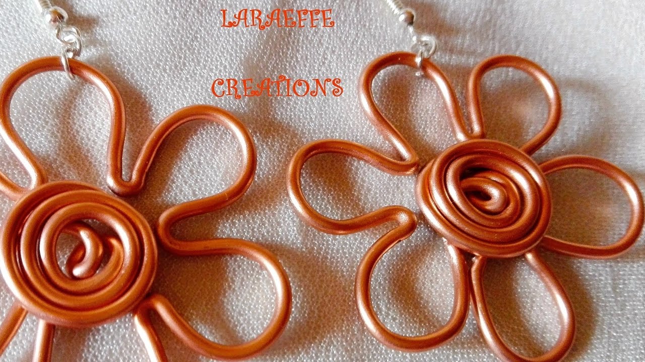 Tutorial Orecchini wire Margherita - YouTube