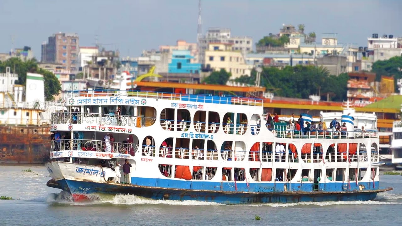 M.V. Jamal-4 Launch | Dhaka to Naria Sea Road Launch | Fastest ...