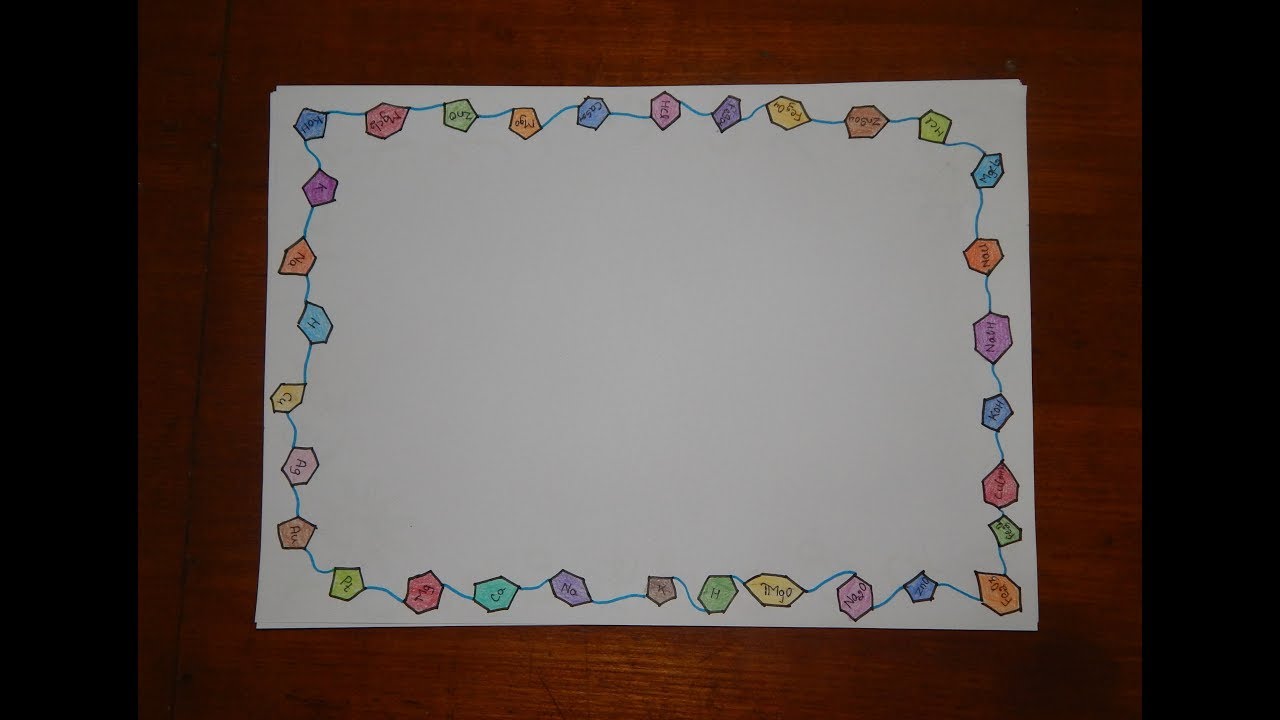 Border Design For chemistry project file 《#102》 - YouTube
