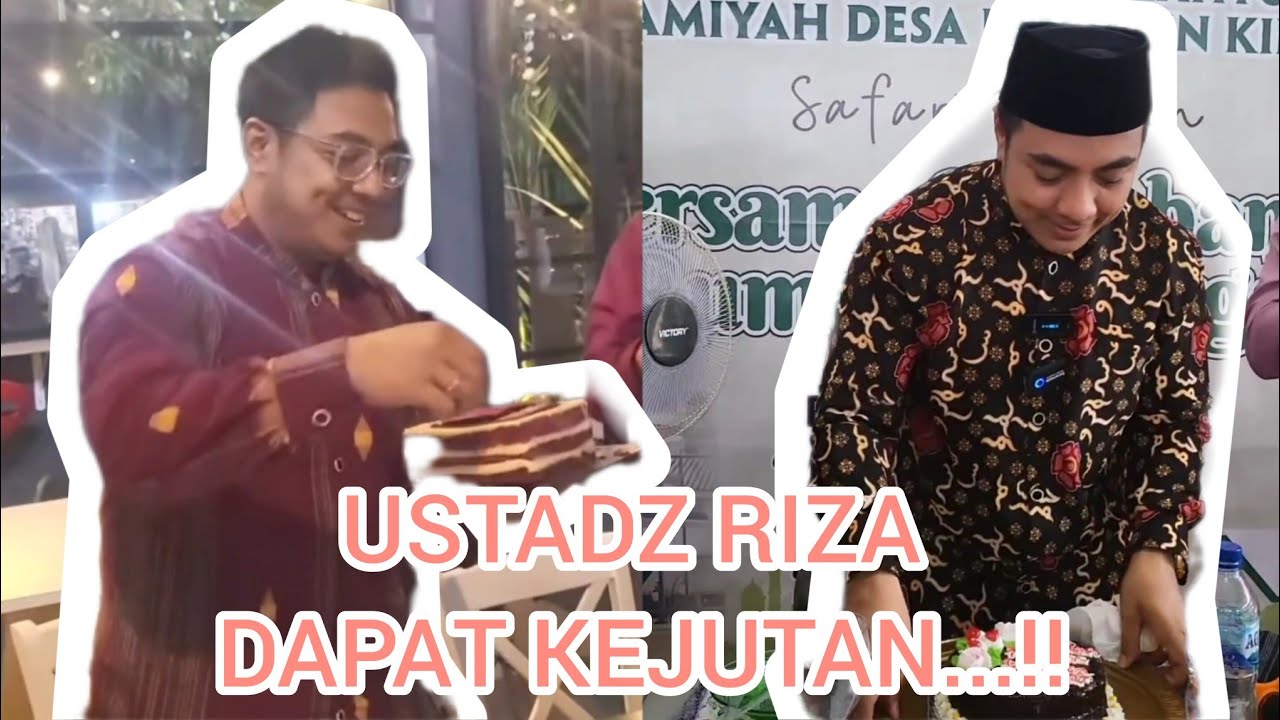 Milad Ustadz Riza Muhammad Diberi kejutan - YouTube