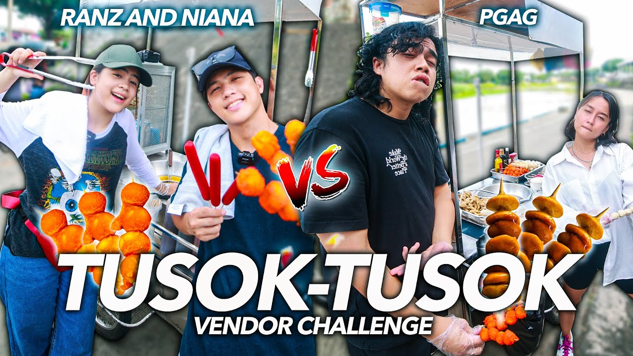 Street Food Vendor Challenge With PGAG!! (Sheesh) | Ranz and Niana ...