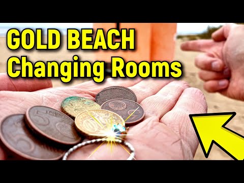 GOLD BEACH CHANGING ROOMS! 🤫 You can find a lot of cool things under the beach changing rooms!