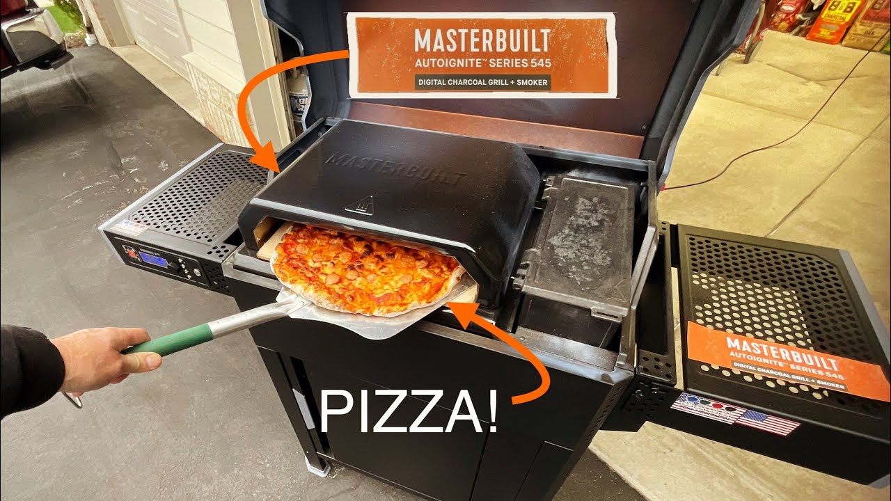 Masterbuilt Autoignite 545 Wood Fired Pizza!/ Using The Masterbuilt Gravity Series Pizza ...