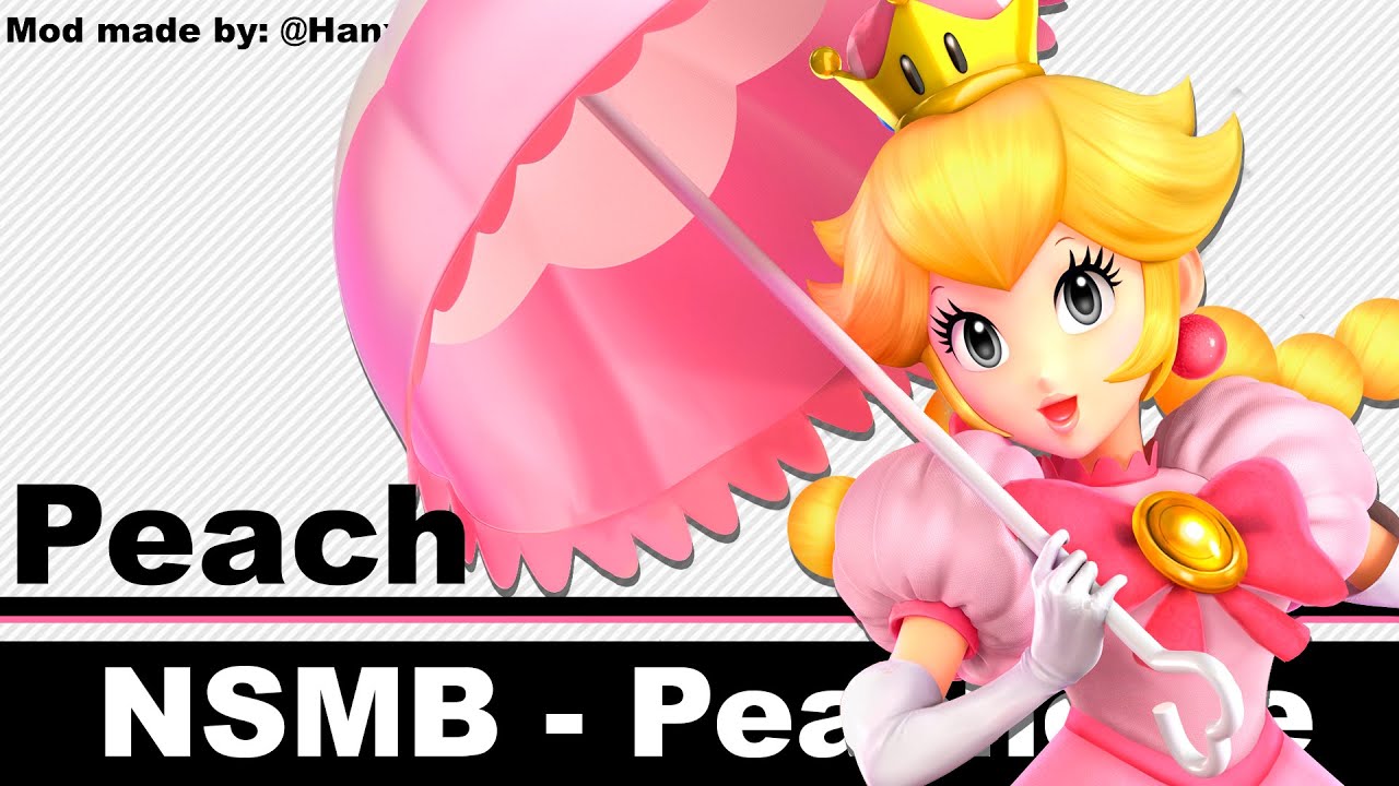 SSBU Mod: Peach (NSMBUD - Peachette) / Ko-Fi Mod - YouTube