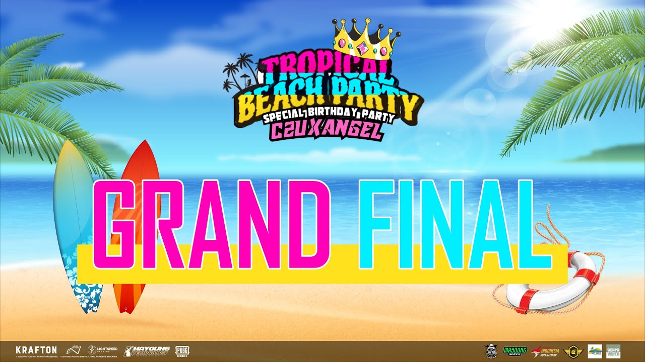 GRAND FINAL TROPICAL BEACH PARTY X BIRTHDAY C2U ANGEL | PUBG MOBILE ...