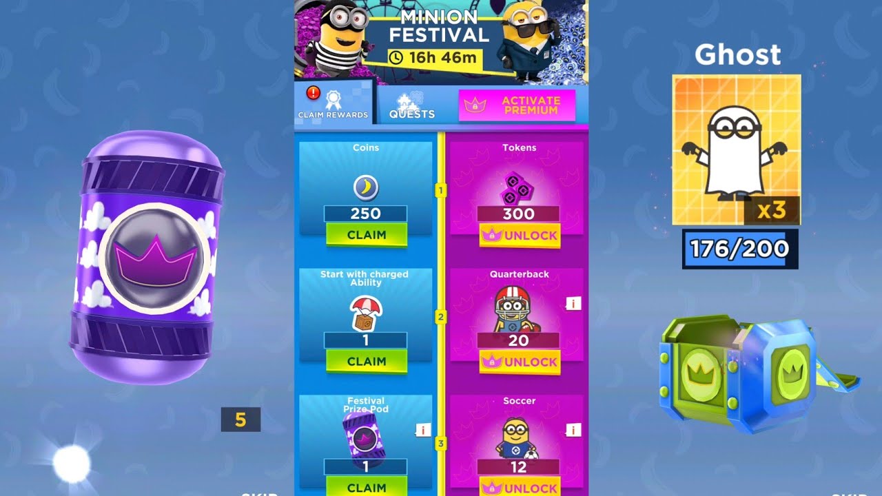 Minion rush | Minion festival reward | Open Free Crate | - YouTube