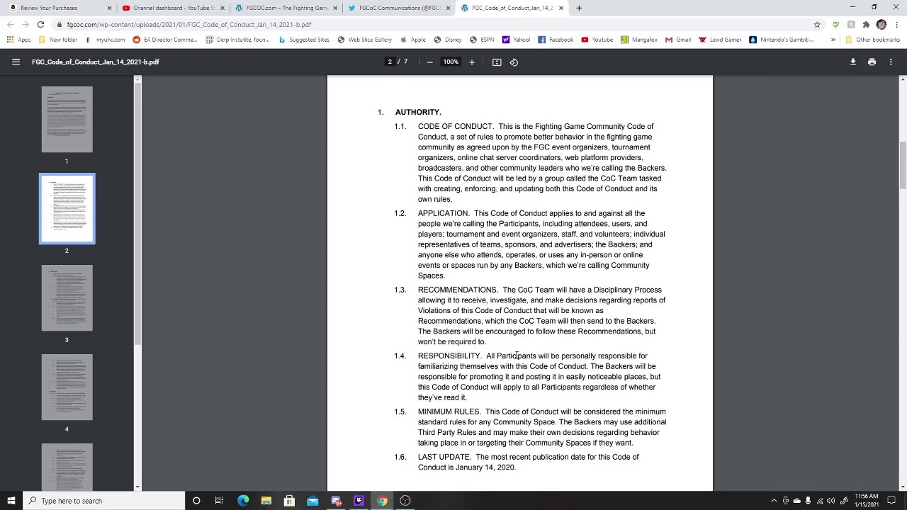Fighting Game Community Code of Conduct LOL - YouTube
