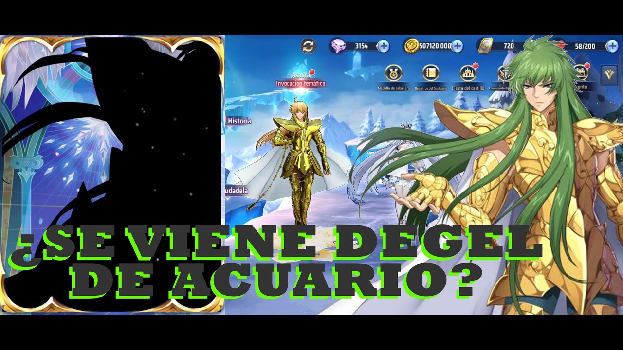 ¿Se Viene Degel de Acuario ♒🏺?, Saint Seiya Awakening - YouTube