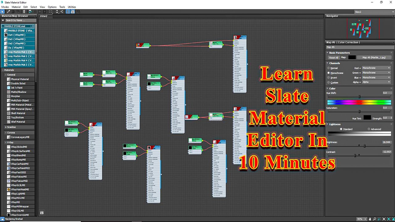How To Use Slate Material Editor In 3DS Max || Tutorial Video || Easy Explanation - YouTube