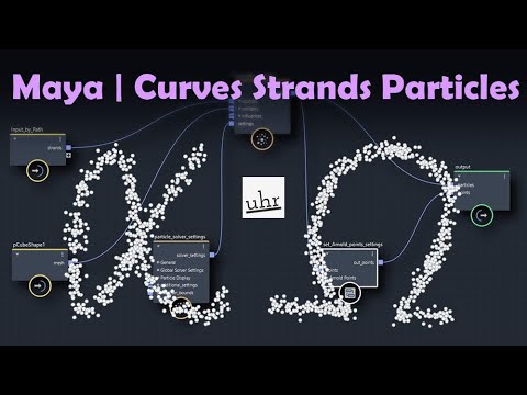 Maya: Curves → Strands → Particles {Bifrost Graph] - YouTube