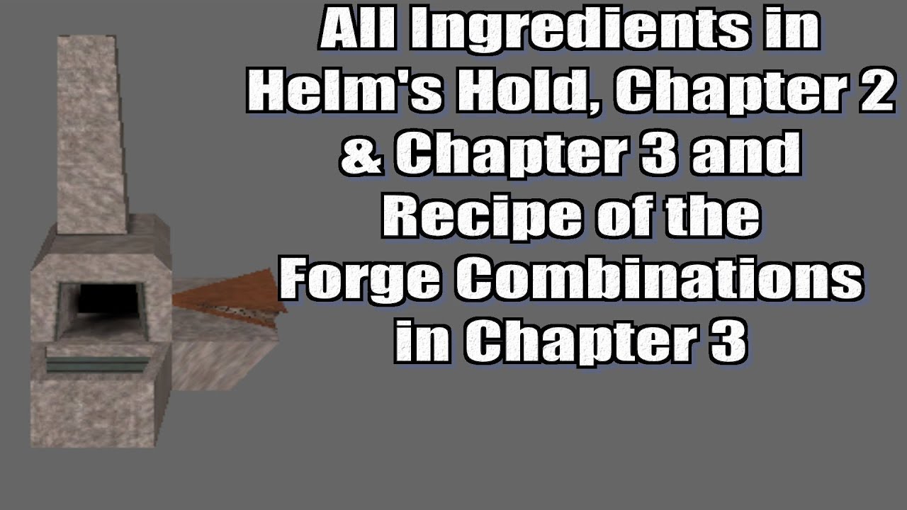 Neverwinter Nights Enhanced Edition Chapter 3 Recipe of the Forge Guide ...