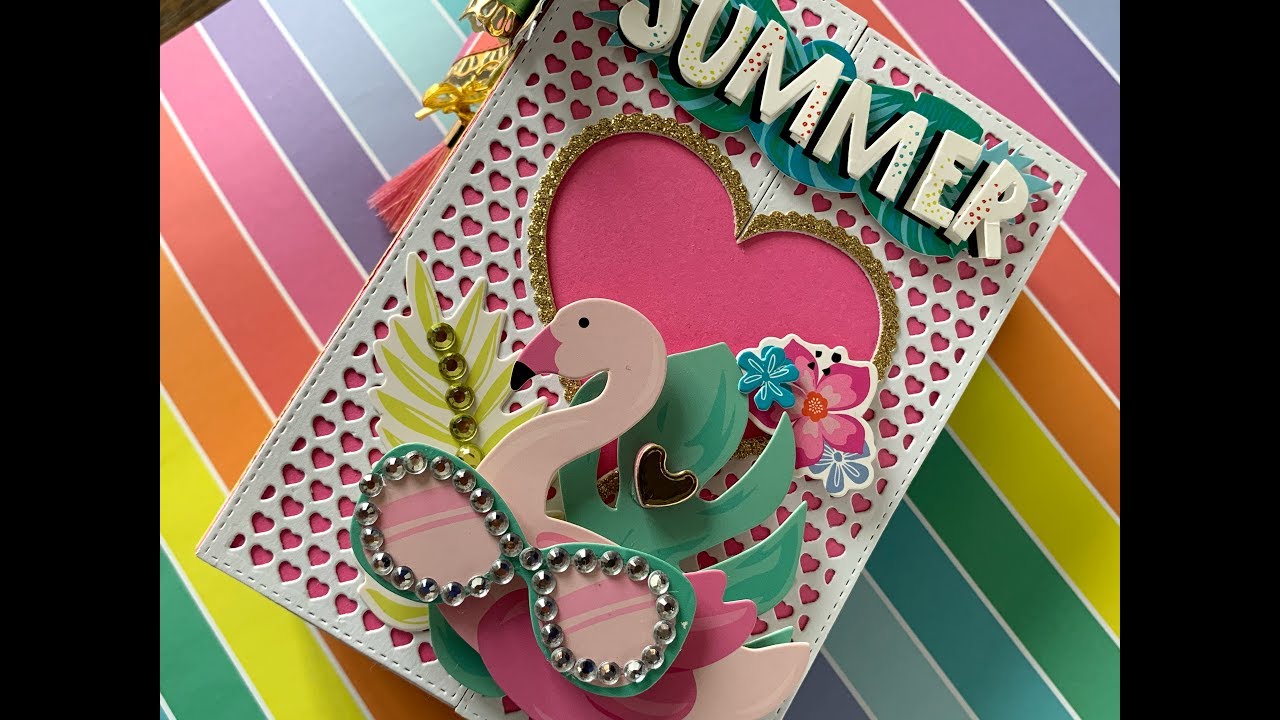 KSCRAFT | DT Project Share | Mini Album| Summer Mini Album - YouTube