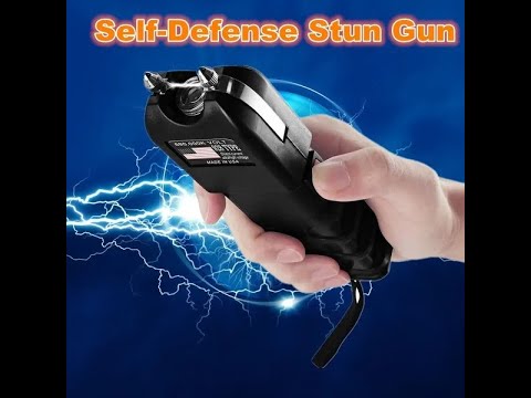 928 type Military Grade Taser Stun Gun Heavy Duty LED Flashlight - YouTube