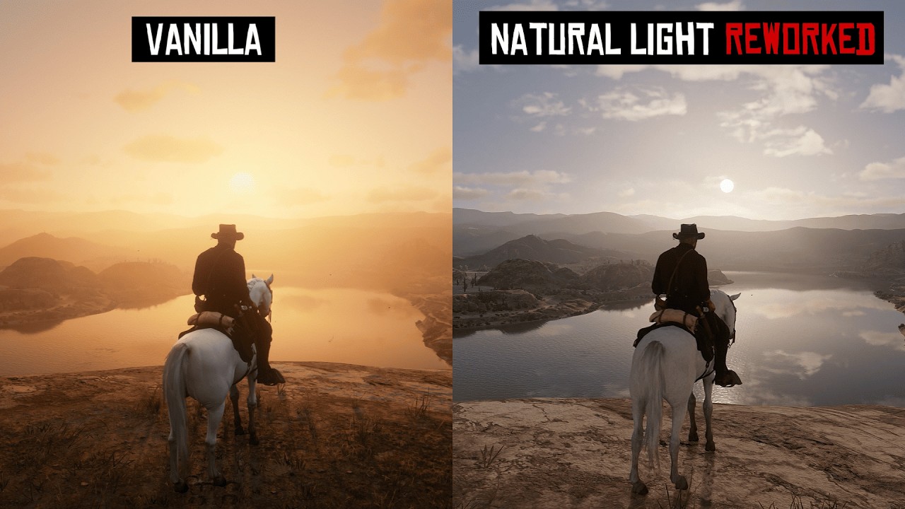 Natural Light Reworked Side by Side Comparison (Best one yet?) - RDR2 ...