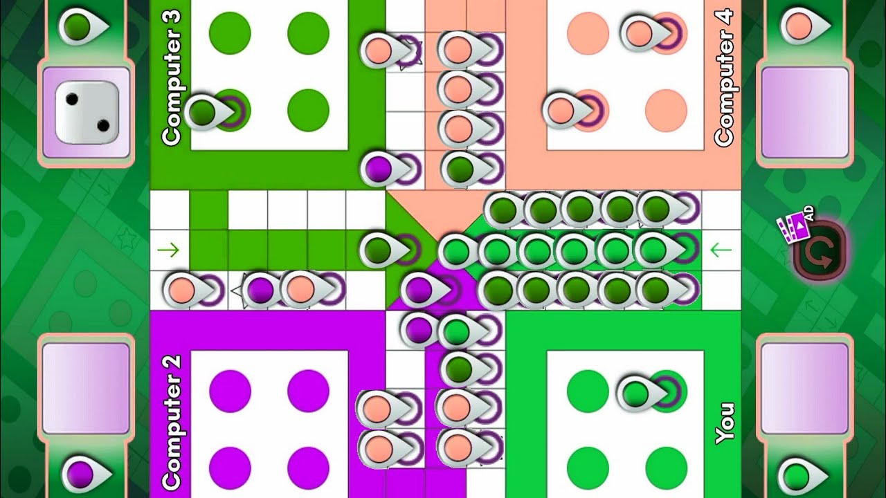 Ludo game in 4 players | Ludo King 4 players | Ludo gameplay #733 - YouTube