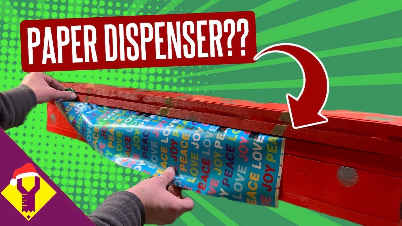 Making a WRAPPING PAPER DISPENSER - YouTube