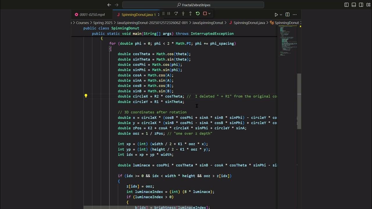 Graphics Spinning Donut Assignment 1 - YouTube