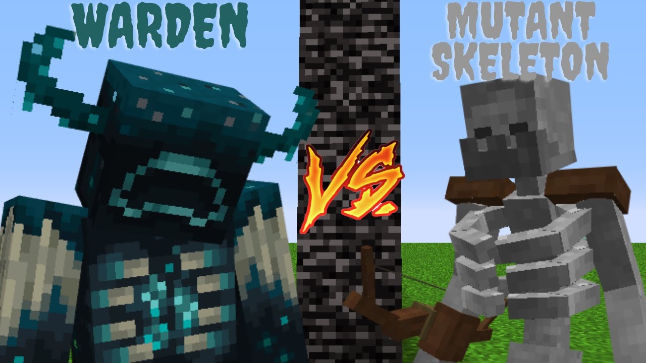 WARDEN VS Mutant Skeleton / Minecraft Mob Battle - YouTube