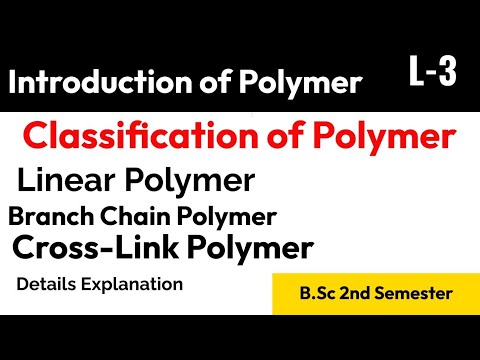 classification of polymer|| linear polymer|| branch chain polymer ...