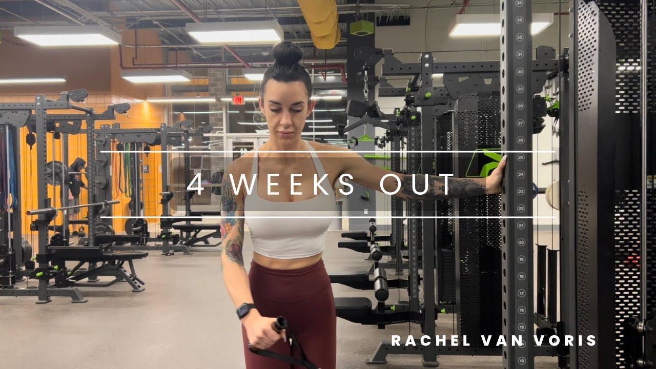 4 Weeks Out Prep I Full Week of Workouts - YouTube