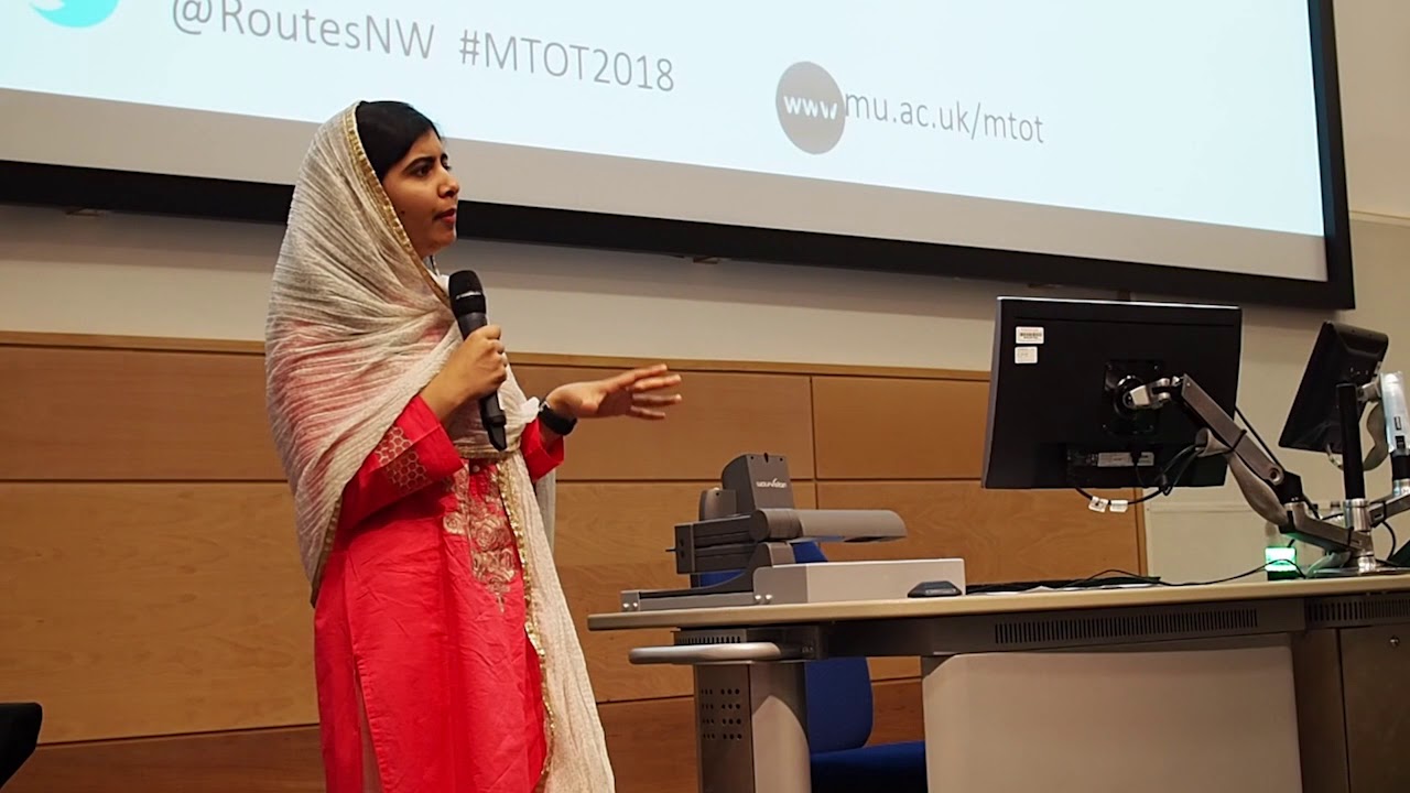 Malala speak to young Manchester students. - YouTube