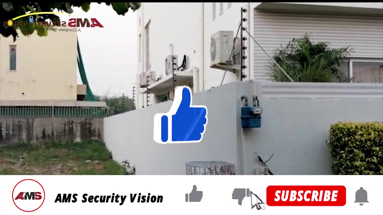 AMS Security Vision I 1 Kanal Electric Fence System H Block DHA Phase-V, Lahore I Security ...