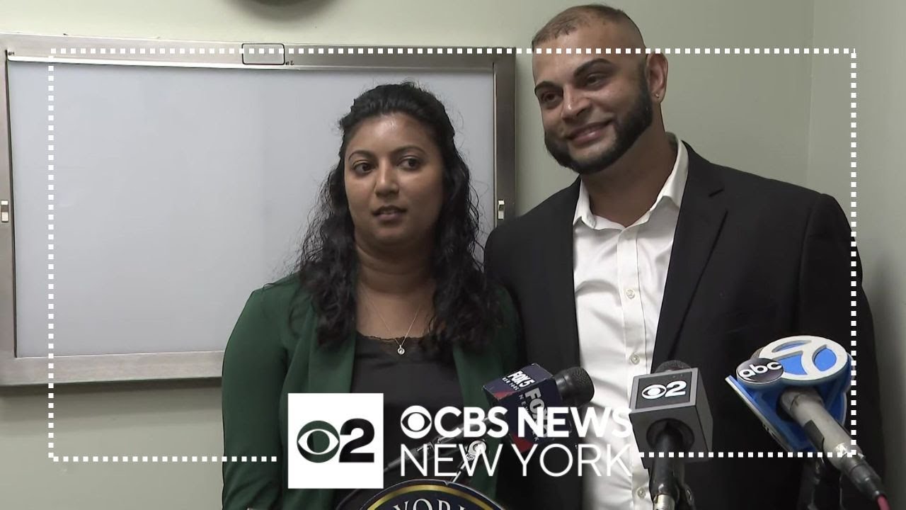 MTA contractor honored for saving man who was pushed onto tracks - YouTube