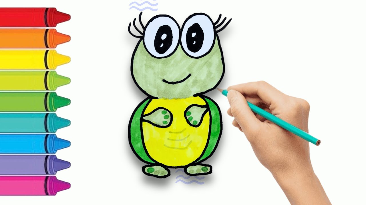 how to draw a turtle. The easiest and most fun turtle. cartoon turtle ...