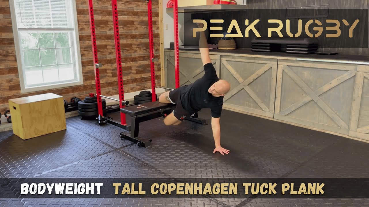 How to Do Bodyweight Tall Copenhagen Tuck Plank | Core & Adductor ...