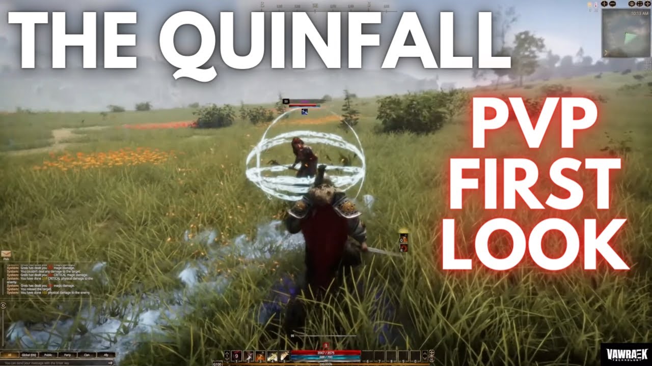 The Quinfall MMO - PvP Combat Showcase (First Look) - 4K - YouTube