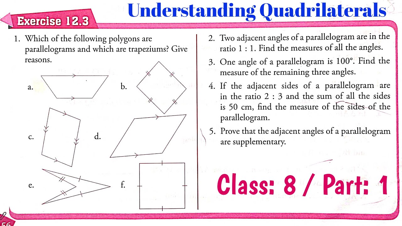 Understanding Quadrilaterals Ex 12 3 Part 1 Maths Xpress Class 8 understanding-quadrilaterals-ex-12-3-part-1-maths-xpress-class-8