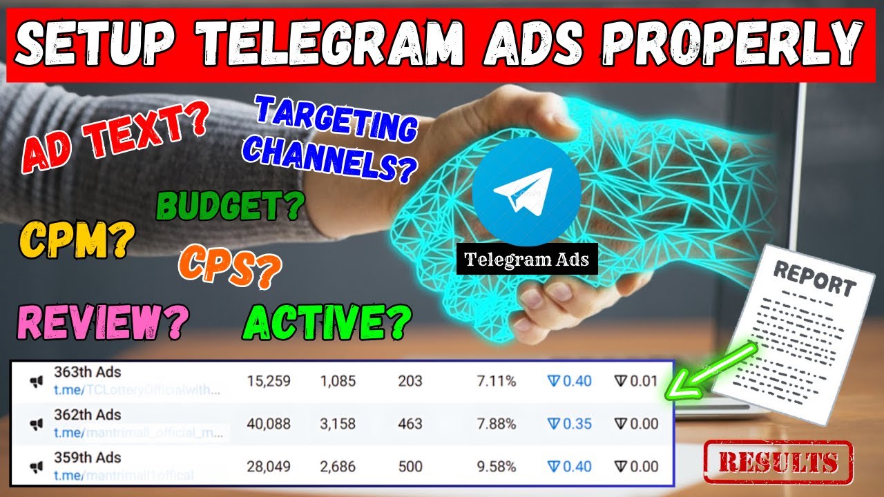 How to Setup TELEGRAM ADS Properly? Ad Text, Targeting Channels, CPM & CPS | Telegram Ads In ...