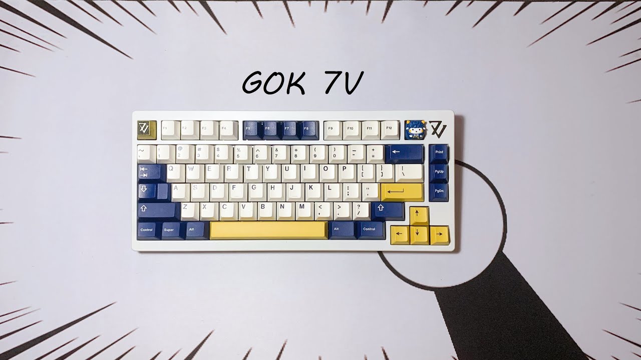 GOK 7v (Plateless) with Cherry Hyperglide Black - YouTube