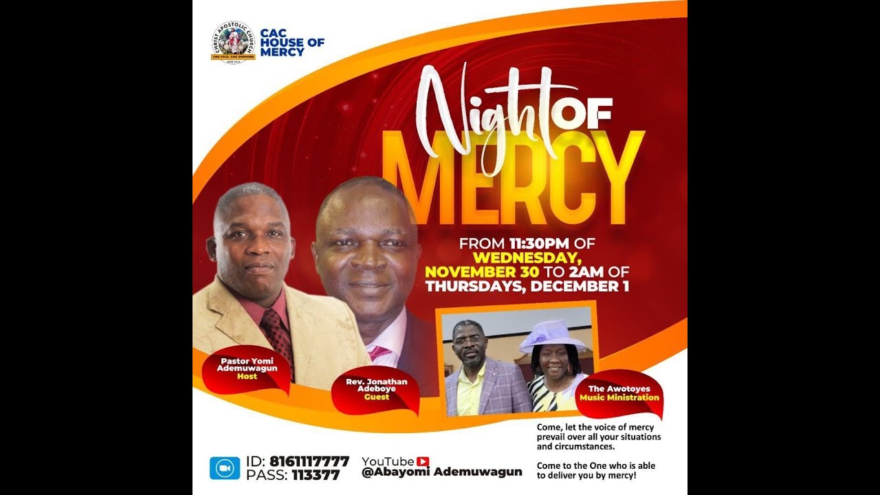 NIGHT OF MERCY: Crossover - November/December 2022 - YouTube