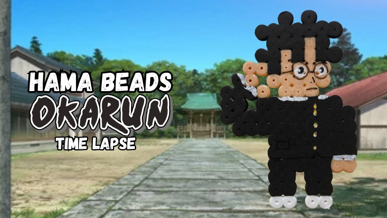 Okarun Hama Beads Dan da dan custom 🕶️ Tutorial Pixel Art Time Lapse ...