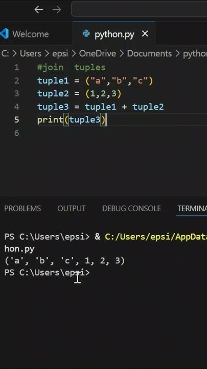 TUPLES full vedio 👆🏻Python Tuples Explained Super Fast! #Coding” #pythonchallenge # ...