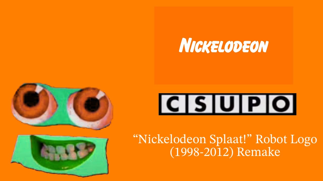 Nickelodeon Csupo “Nickelodeon Splaat!” Robot Logo (1998-2012) Remake ...