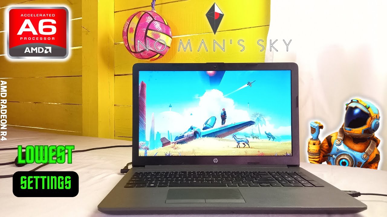 No Man's Sky (AMD A6, Radeon R4 Graphics) Low End Laptop (512MB) - YouTube