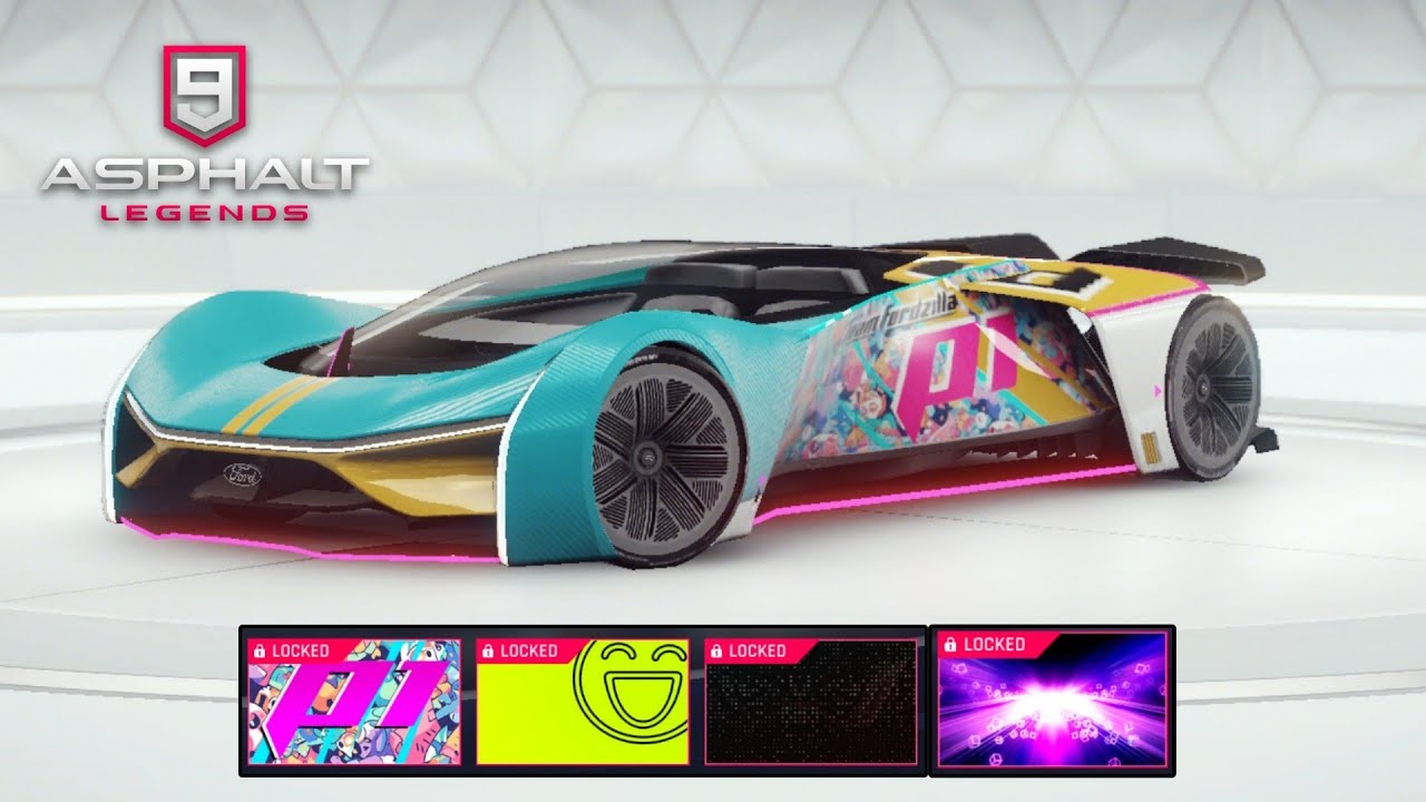 Asphalt 9 Ford Team Fordzilla P1| Customisation Glowing Decals & Nitro ...
