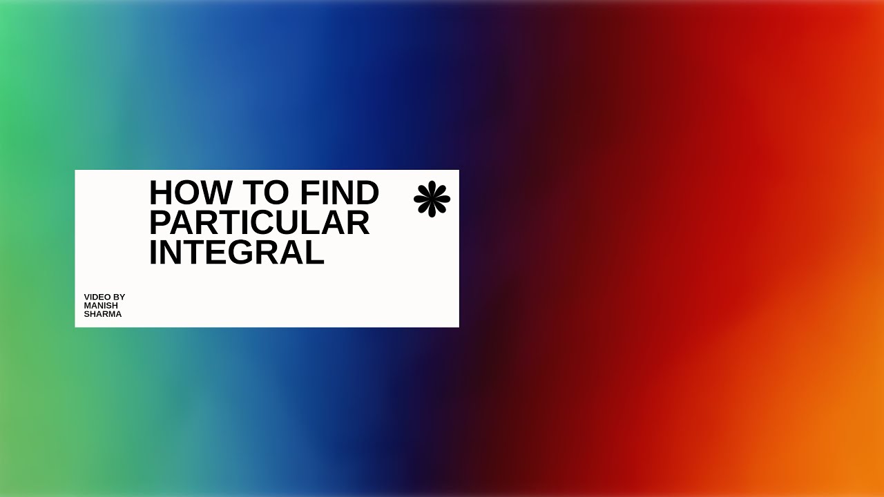 HOW TO FIND PARTICULAR INTEGRAL | METHOD 1 #DIFFERENTIALEQUATION # ...