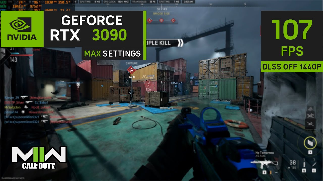 Call Of Duty Modern Warfare 2 | NVIDIA GEFORCE RTX 3090 24GB | DLSS OFF ...