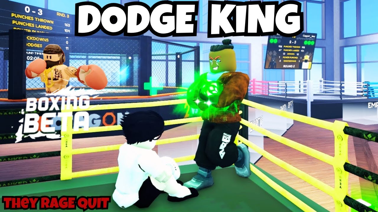 DODGE KING! WildDogGaming Made Them RAGE QUIT in Boxing Beta - YouTube