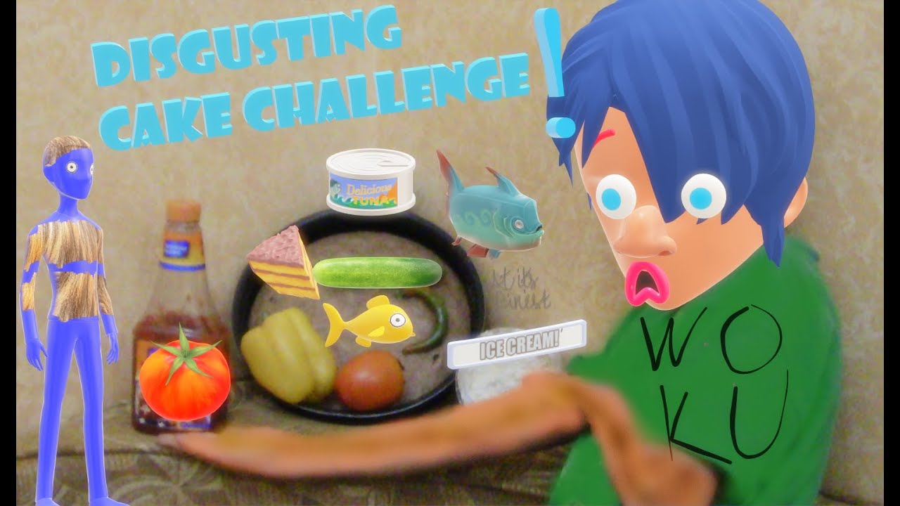 The disgusting cake challenge - YouTube