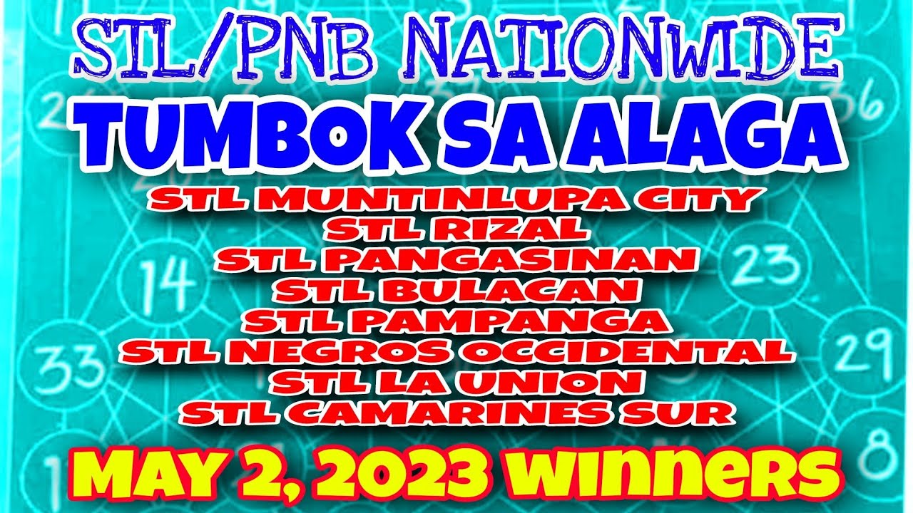 TUMBOK SA ALAGA MAY 3, 2023 WINNERS. - YouTube