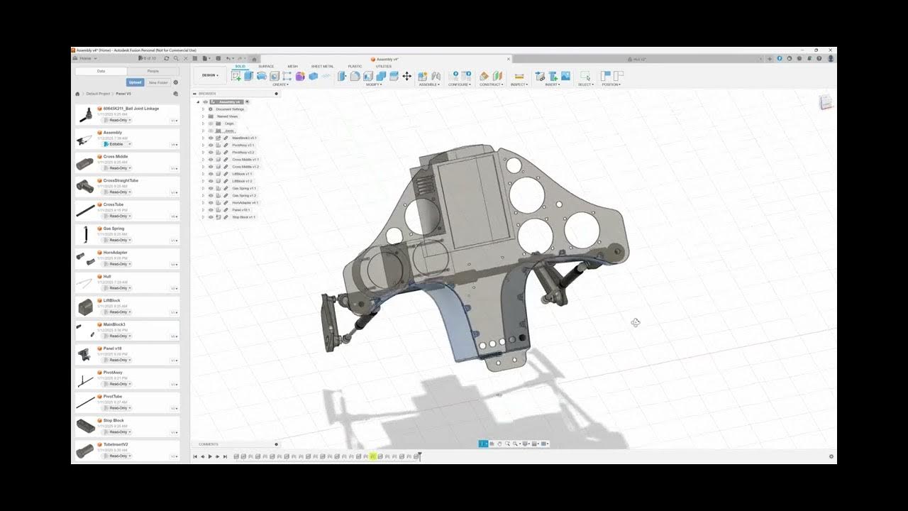 E3: ASW-20 Cockpit project Step 3a Panel Lift - YouTube